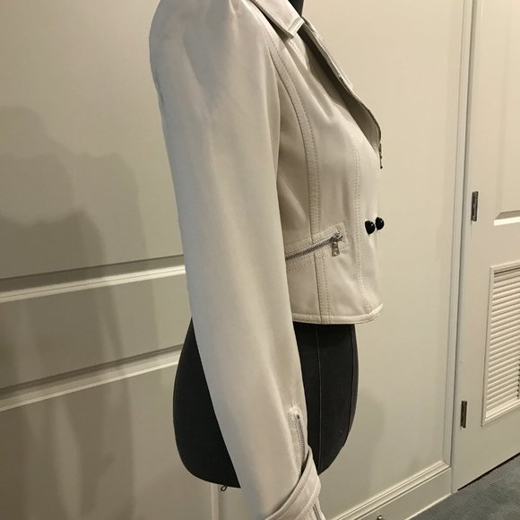 Jason Wu | Jackets & Coats | Jason Wu White Leather Moto Jacket | Poshmark
